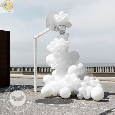 5-36inch Big Matte White Latex Balloons Macarone Color Infla