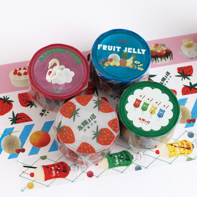 ●JY杂货●国内现货日本greenflash水果蛋糕透明胶带便签手帐拼贴