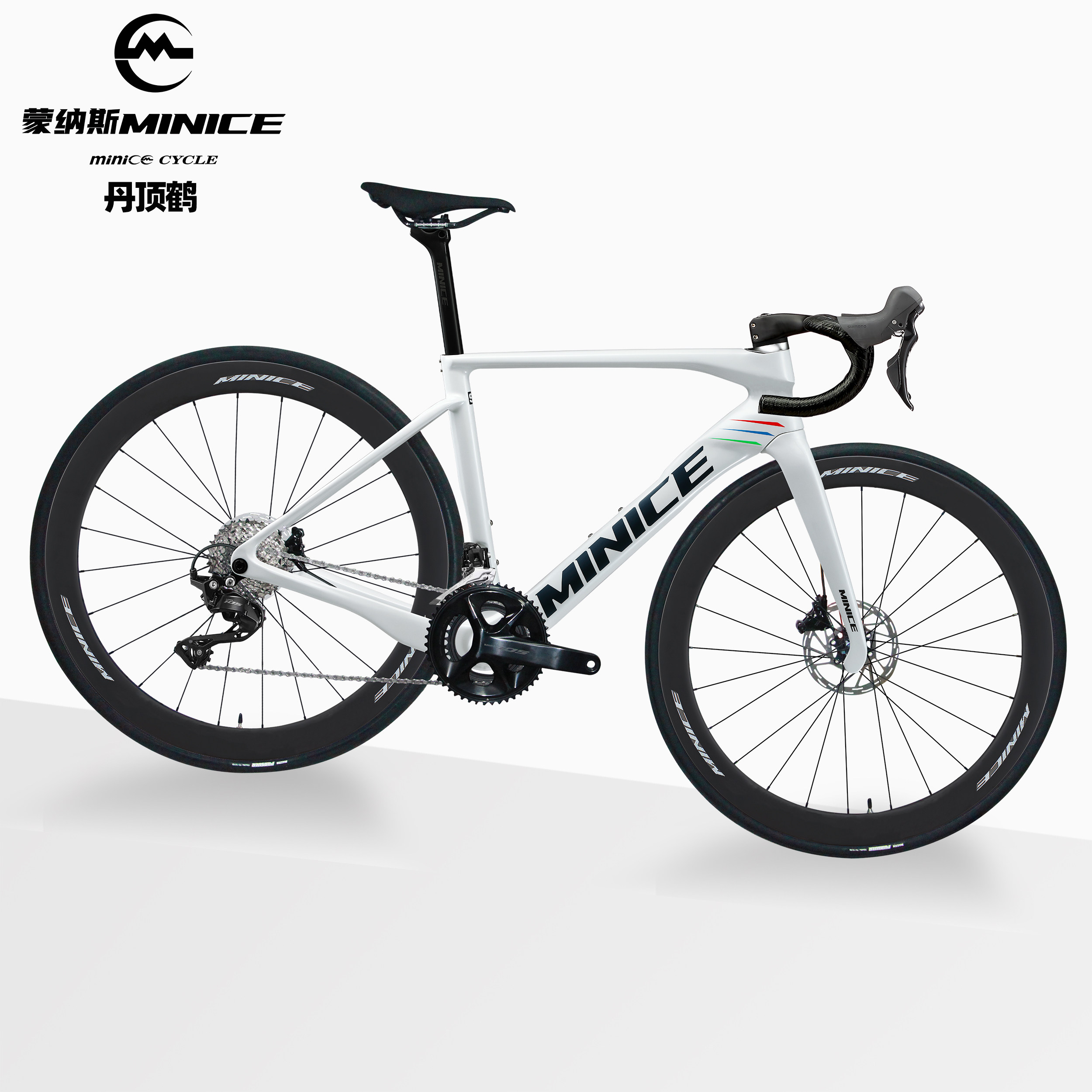 蒙纳斯minice R1 飓风380 7120全碳纤维24速整车公路车竞技碳纤维