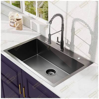 水槽双槽单槽拉丝水盆一体