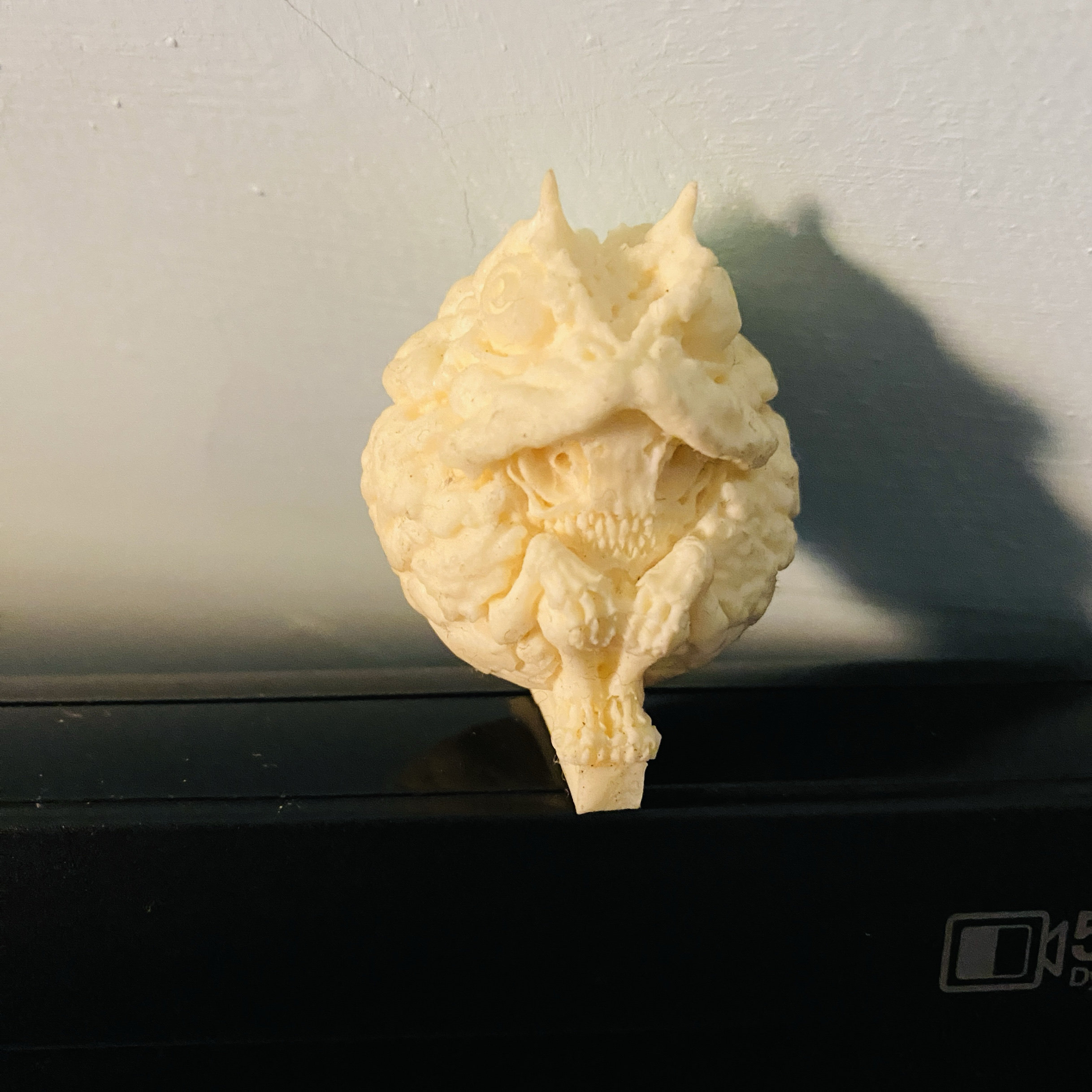 日本正版鬼脸角蛙青蛙白模摆件模型玩具手办桌面装饰品生日礼物