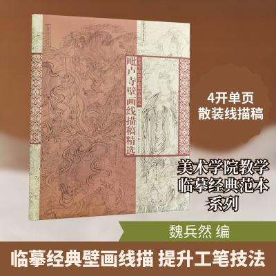 【新华文轩】毗卢寺壁画线描稿精选 正版书籍 新华书店旗舰店文轩官网 河北美术出版社
