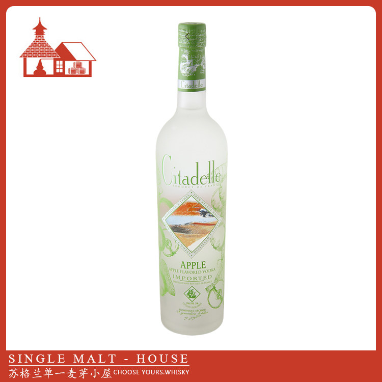 法国城堡伏特加苹果味 citadelle apple vodka 700毫升 35% 洋酒