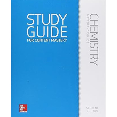 现货 英文原版 Chemistry: Matter & Change, Study Guide for Content Mastery, Student Edition