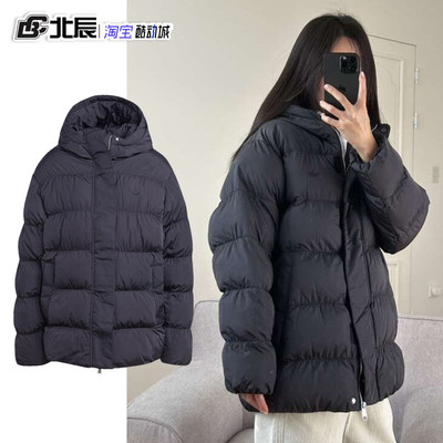 阿迪达斯三叶草女子连帽款保暖防风面包服运动宽松棉服外套II8467