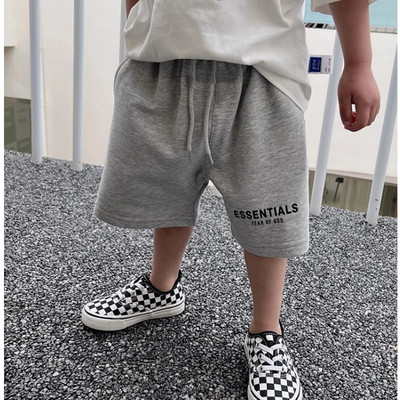 ESS儿童短裤FOG男童五分裤男孩休闲中裤中大童运动裤夏季薄款裤子