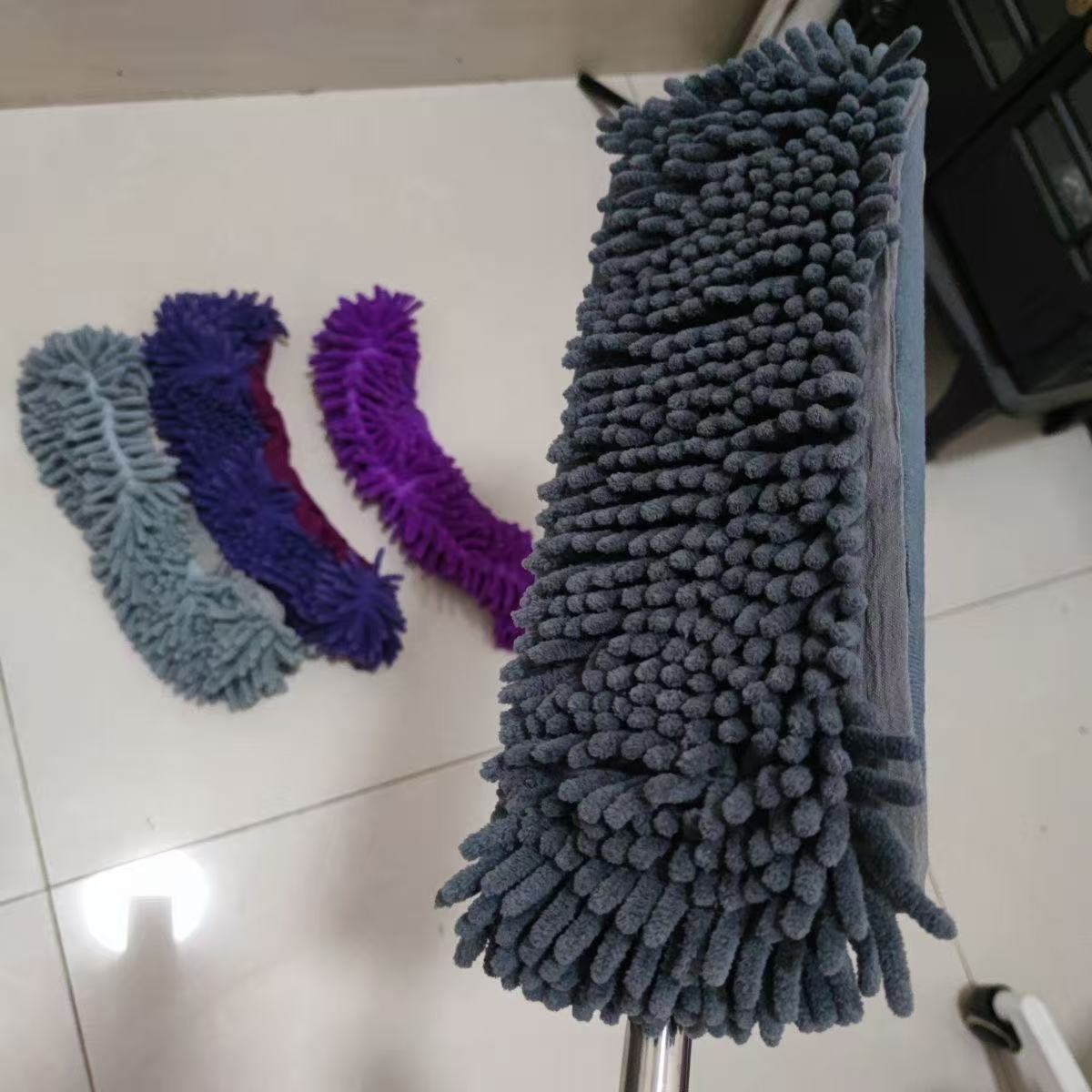 雪尼尔拖把头加厚长绒松紧带替换布拖把布尘推地板木地板平板配布