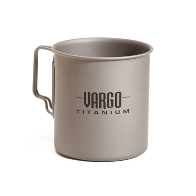 美国Vargo 全钛 450ML 带盖马克杯 防尘防菌保持水质 特价包邮