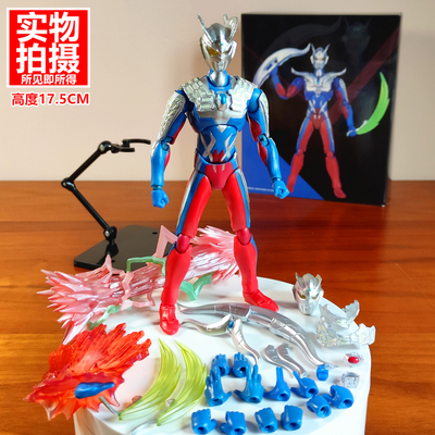 全身可动赛罗ACT奥特曼拼装变形玩具SHF特利迦贝利亚之王男孩礼物
