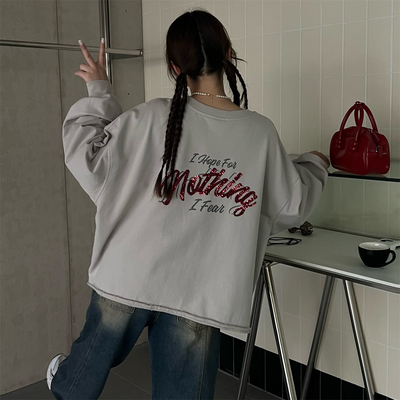 圆领外套JLSUNFLOWER慵懒风宽松