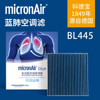 科德宝BL445 CF112适配比亚迪海豚元PLUS 元UP海狮05蓝肺空调滤芯