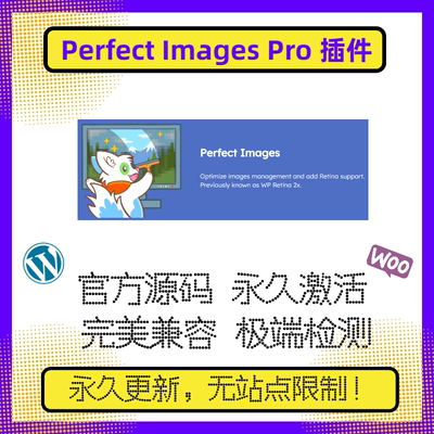 Perfect Images Pro 插件 WP图片优化插件 图像整理 官方版 兼容