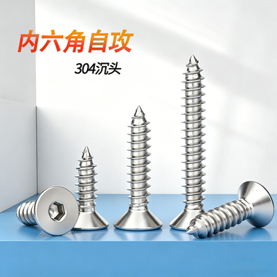 蓬发不锈钢自攻沉头内六角螺丝钉