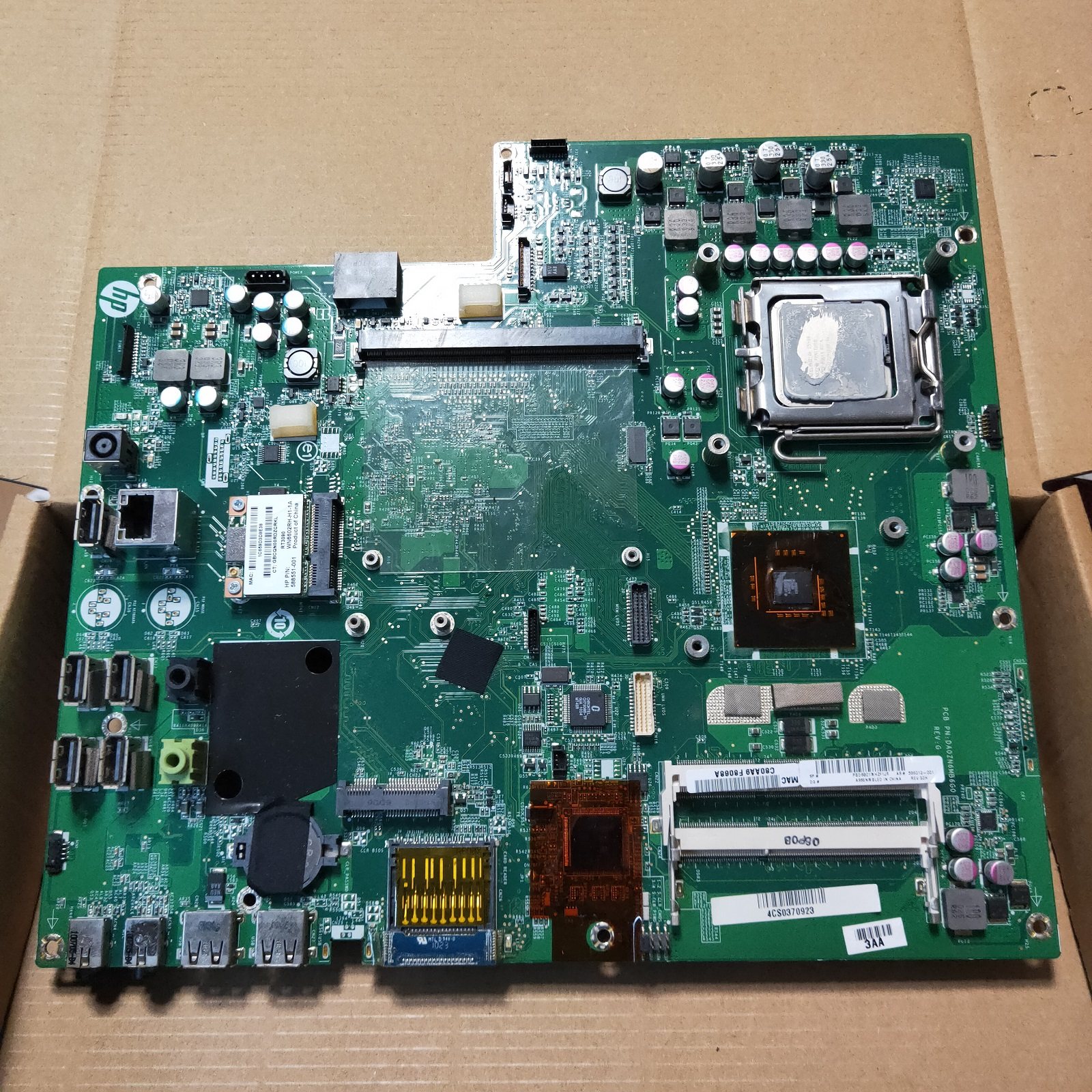 HP ONE 200一体机主板 588313-001 DA0ZN6MB6G0_虎窝淘
