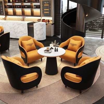 轻奢商用售楼处洽谈桌椅会客区休闲沙发圆桌组合商务贵宾接待沙发