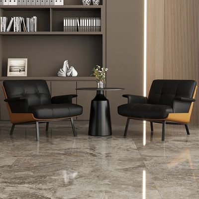 商务单人沙发扶手洽谈接待桌椅大堂组合会所店酒店咖啡厅休闲会客