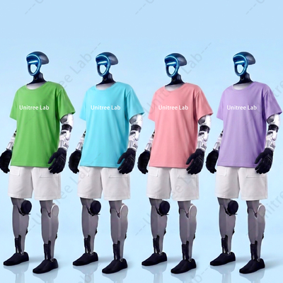 宇树人形机器人衣服G1U2短袖多巴胺套装可印LOGO印字定制服饰T恤