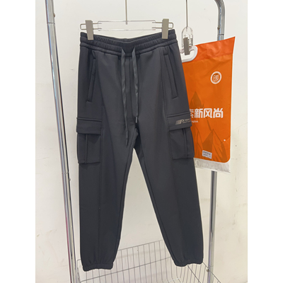 蔻蔻女王情侣保暖休闲裤24027女束脚裤宽松软壳户外男防风裤24028