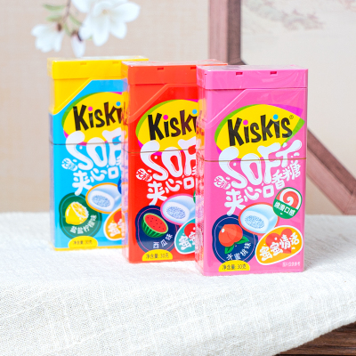 kiskis夹心口香糖多口味