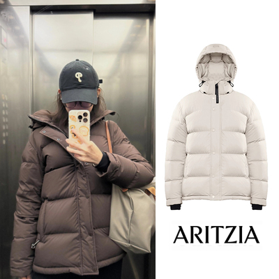 Aritzia羽绒服雾面鹅绒五格外套