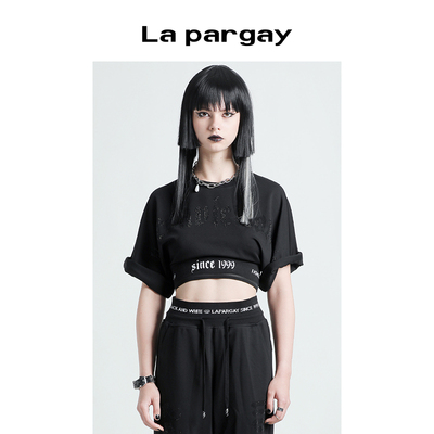五分袖街头lapargayT恤