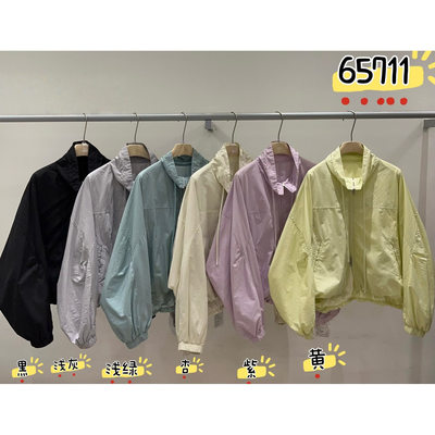 胖mm慵懒休闲风立领抽绳长袖外套