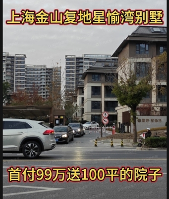 上海金山复地星愉湾别墅现房学区房70年产带院子地铁口南北通透