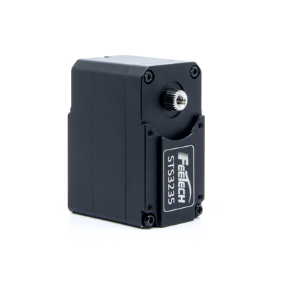 飞特12V全金属30KG扭力360度可连续转双轴STS3235机器人串口舵机