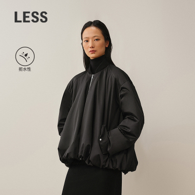 LESS棒球领白鸭绒羽绒服