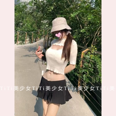 必入纯欲心机针织小上衣
