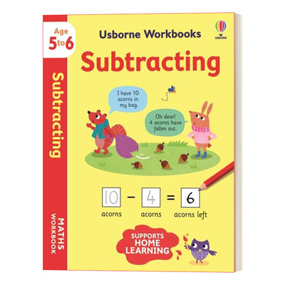 Usborne Workbooks Subtracting 5-6 尤斯伯恩减法练习册5-6岁进口原版英文书籍