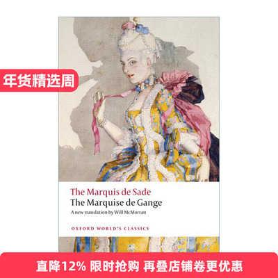 英文原版 The Marquise de Gange 香阁侯爵 萨德侯爵 牛津世界经典系列 英文版 进口英语原版书籍