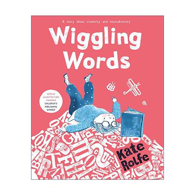 英文原版 Wiggling Words 扭来扭去的文字 世界插画大赛获奖作品 儿童趣味精装绘本 英文版 进口英语原版书籍