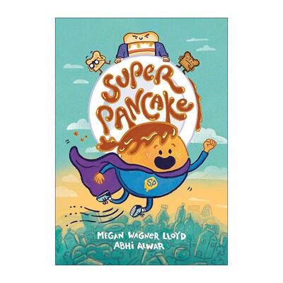 英文原版 Super Pancake 超级煎饼 儿童全彩漫画图像小说 章节桥梁故事书 英文版 进口英语原版书籍