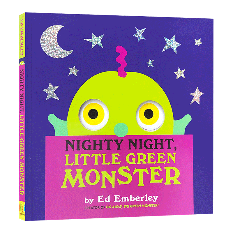 英文原版 Nighty Night, Little Green Monster 晚安 绿色小怪物 精装绘本 安柏利 儿童绘本进口原版英文书籍