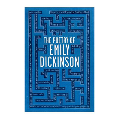 英文原版 Poetry Of Emily Dickinson 软精装皮质封面词云经典 Word Cloud Classics 英文版 进口英语原版书籍