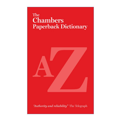 The Chambers Paperback Dictionary 钱伯斯英语词典进口原版英文书籍
