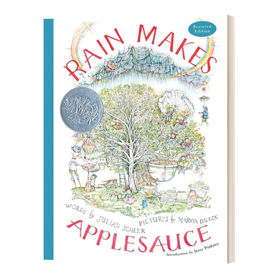 英文原版 Rain Makes Applesauce 雨做成了苹果酱 精装 1964纽约时报绘本 1965凯迪克银奖 英文版 进口英语原版书籍