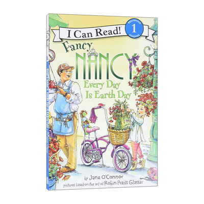 英文原版 I Can Read 1 Fancy Nancy Every Day Is Earth Day 漂亮的南希 每天都是地球日 小俏妞希希分级读物 英文版 进口英语书