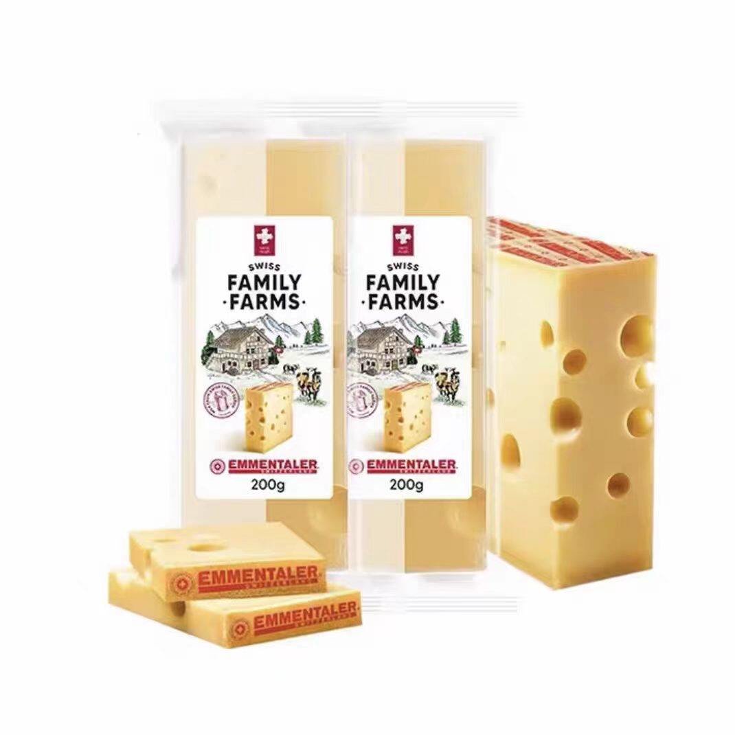 儿童辅食干酪瑞慕瑞士进口芝士块Emmental埃曼塔即食原制大孔奶酪
