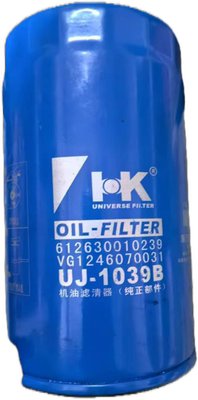 潍柴原厂机滤 612630010239 VG1246070031 UJ-1039B 1000428205A