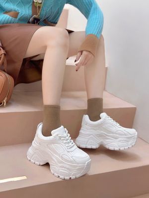 rt2025新款厚底增高老爹鞋女百搭休闲运动鞋