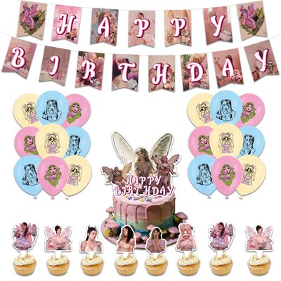 梅兰妮主题明星女生周边生日装饰