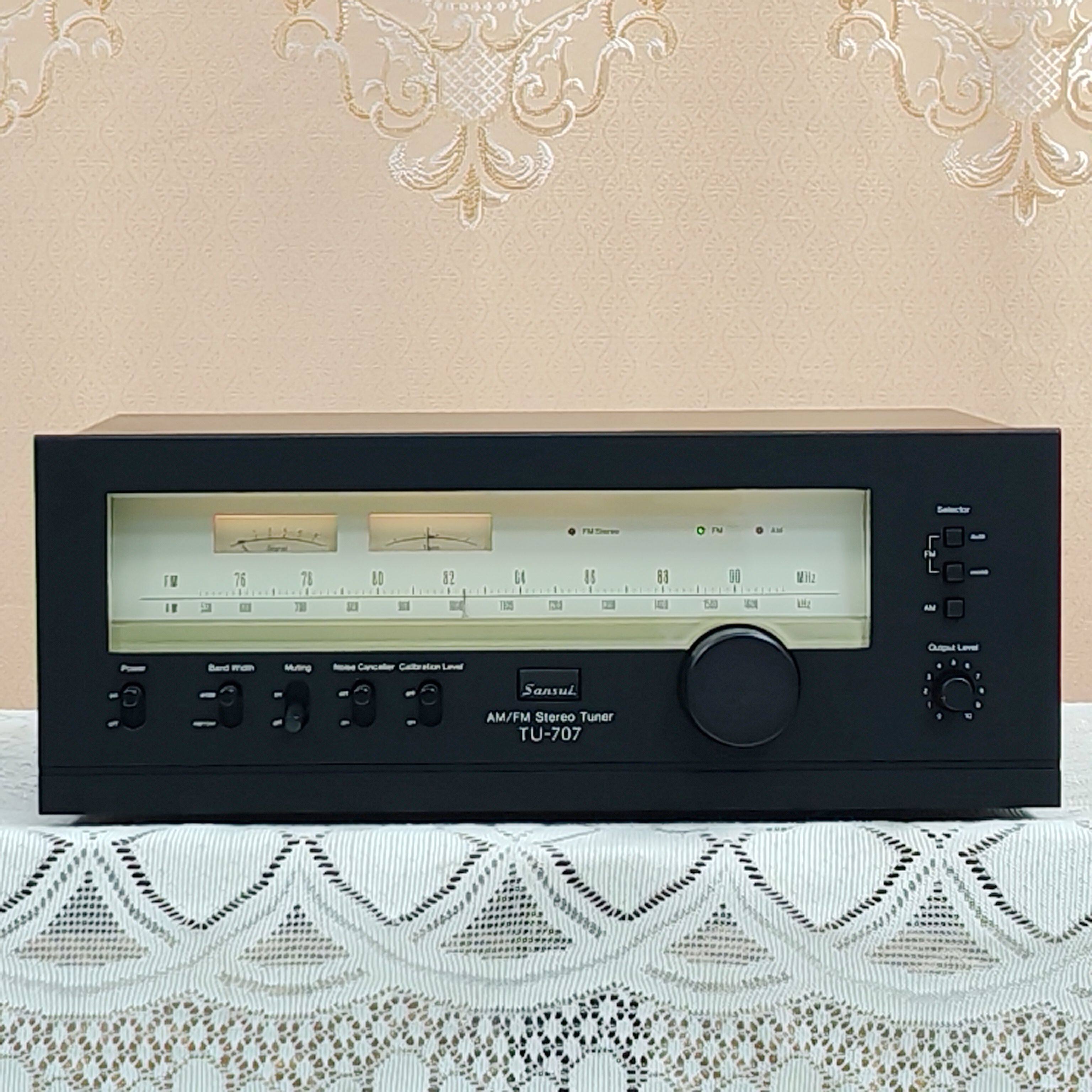 原装进口二手音响 山水/SANSUI TU-707 旗舰发烧专业收音头100伏