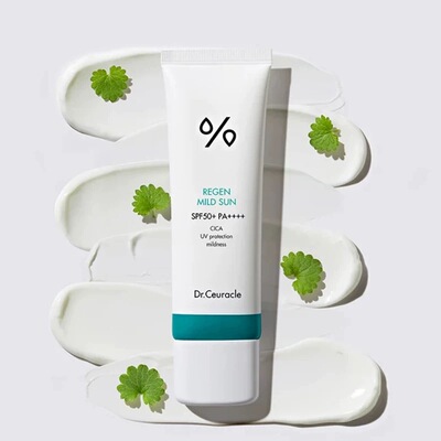 Dr.Ceuracle舒罗蔻积雪草舒缓隔离紫外线自然轻薄水润清爽防晒霜