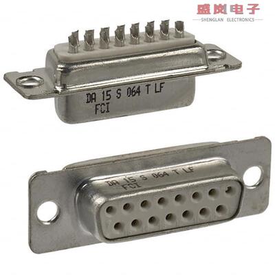原装正品DA15S064TLF[CONN D-SUB RCPT 15POS SLDR CUP]