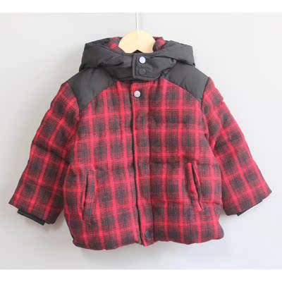 T城系列80冬装 品牌童装折扣/儿童休闲棉衣棉袄外套43355红