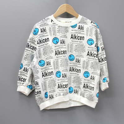 G-JE家110-165春秋 品牌童装折扣/儿童休闲长袖上衣卫衣16307白兰