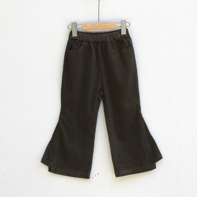 春秋装110-160折扣微喇灰绿