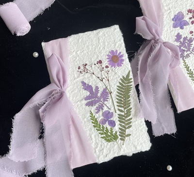 誓言本誓言本森系婚礼誓词卡